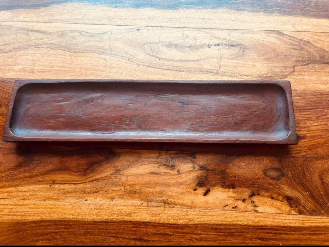 Vintage Teak Tray - Etsy