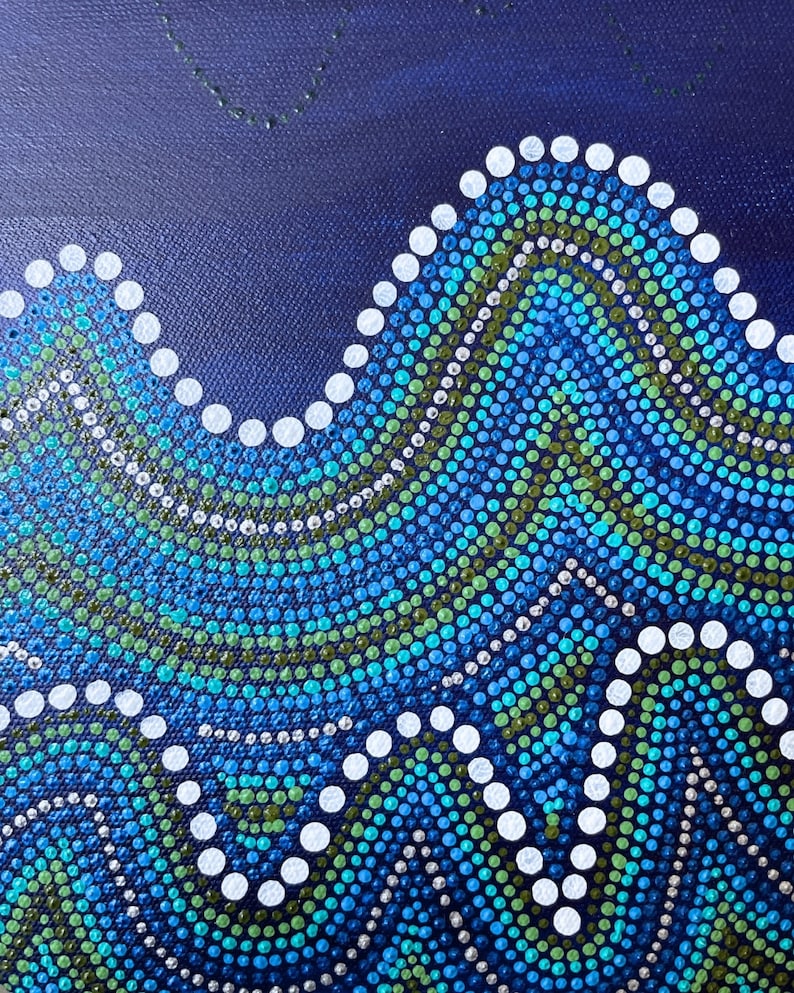 Blue Waves - Instant Download Australian Coastal Art, Contemporary ...