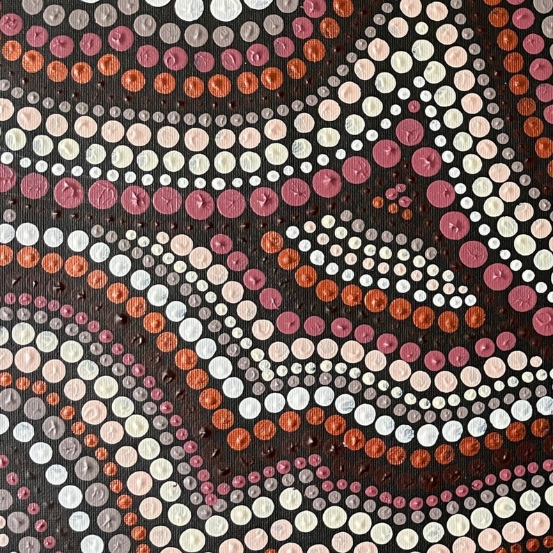 Pink Black Aboriginal-inspired Art Set of 3 - Digital Print Art by Luke ...
