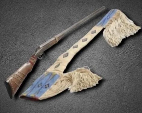 Indian Beaded Rifle Scabbard Native American Sioux Style Suede Leather ...