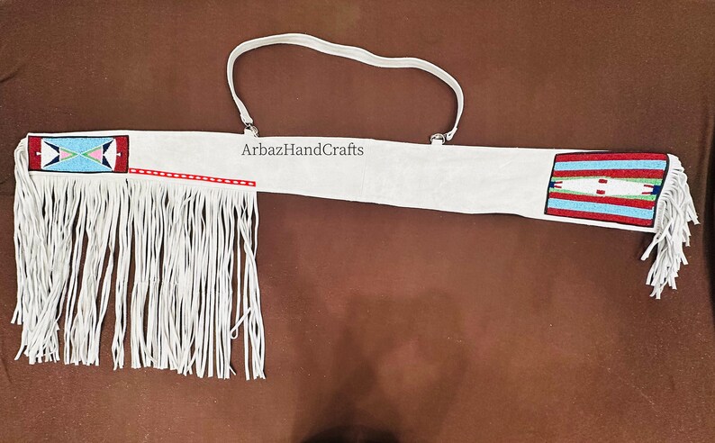 Native Indian Beaded Rifle Scabbard Native American Sioux Style Suede ...