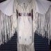 Womens White Colour Handmade Long Wedding Dress Powwow Regalia Leather ...