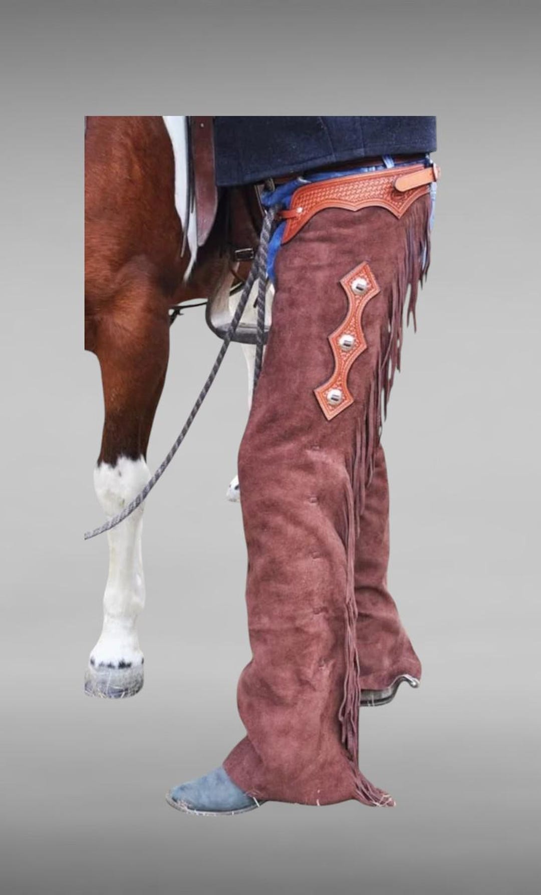 Native American Western Cowboy Chap Horse Riding Chap, Handmade Western ...