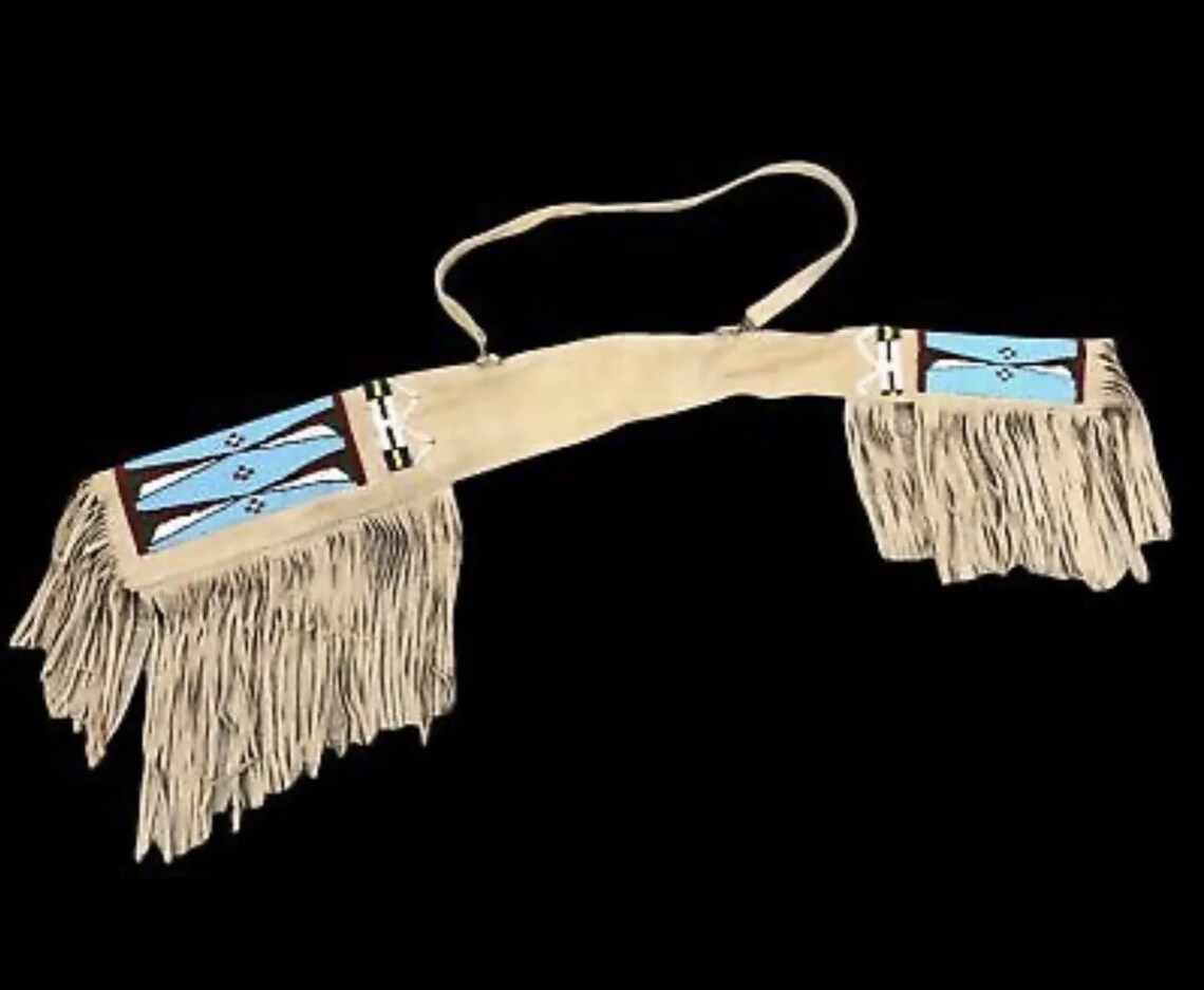 Indian Beaded Rifle Scabbard Native American Sioux Style Suede Leather ...
