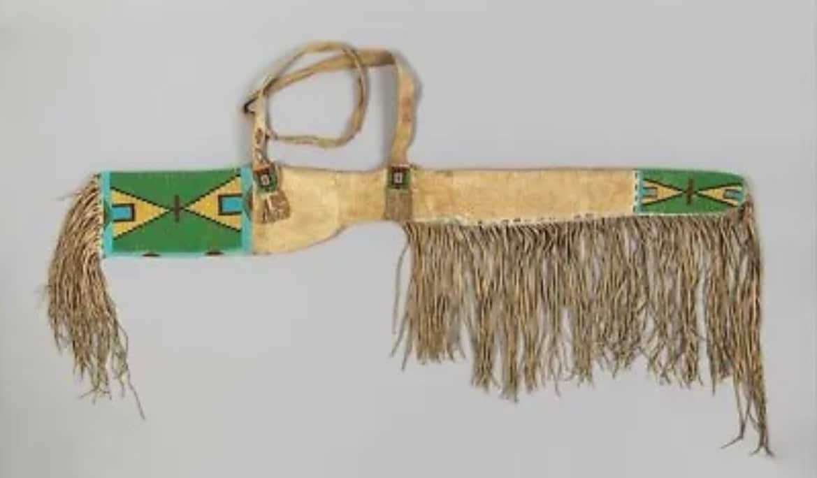 Native Indian Beaded Rifle Scabbard Native American Sioux Style Suede ...