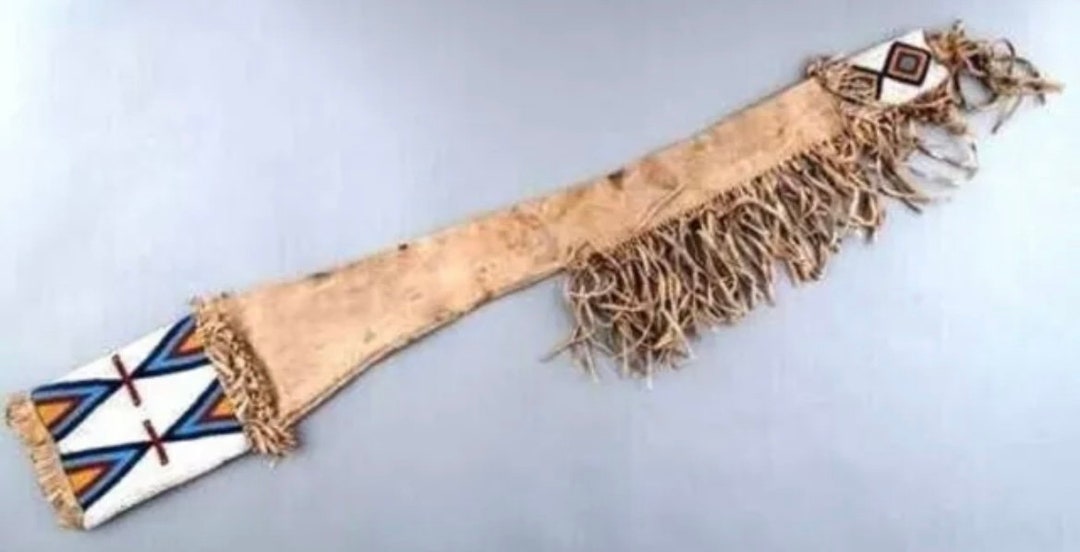 Handmade Native Indian Beaded Rifle Scabbard Native American Sioux ...