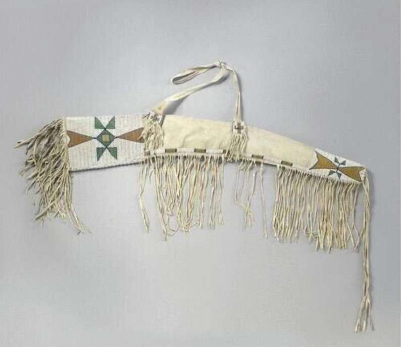 Native Indian Beaded Rifle Scabbard Native American Sioux Style Suede ...