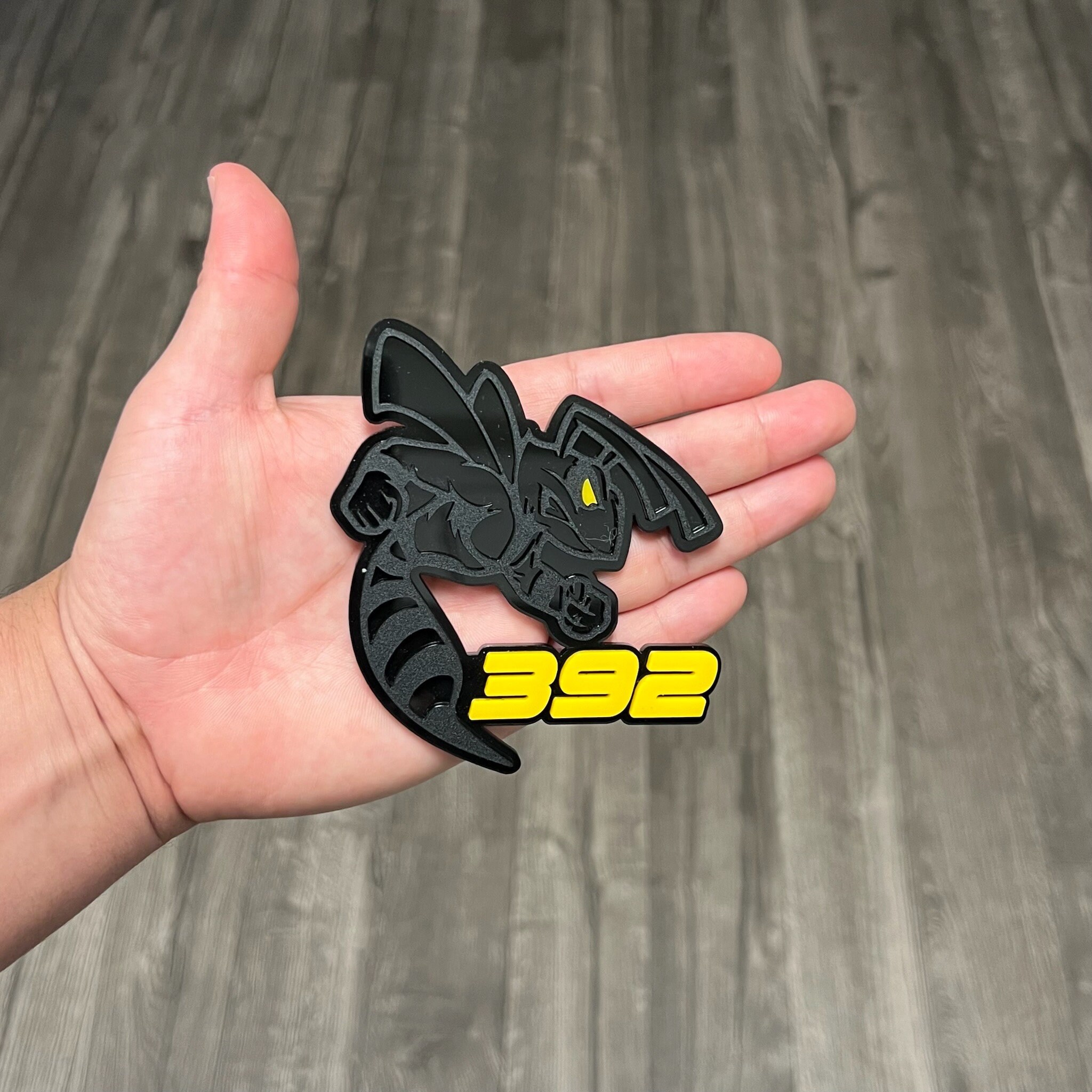 Car Fender Emblems/badges Black ANGRY HORNET black Backing - Etsy