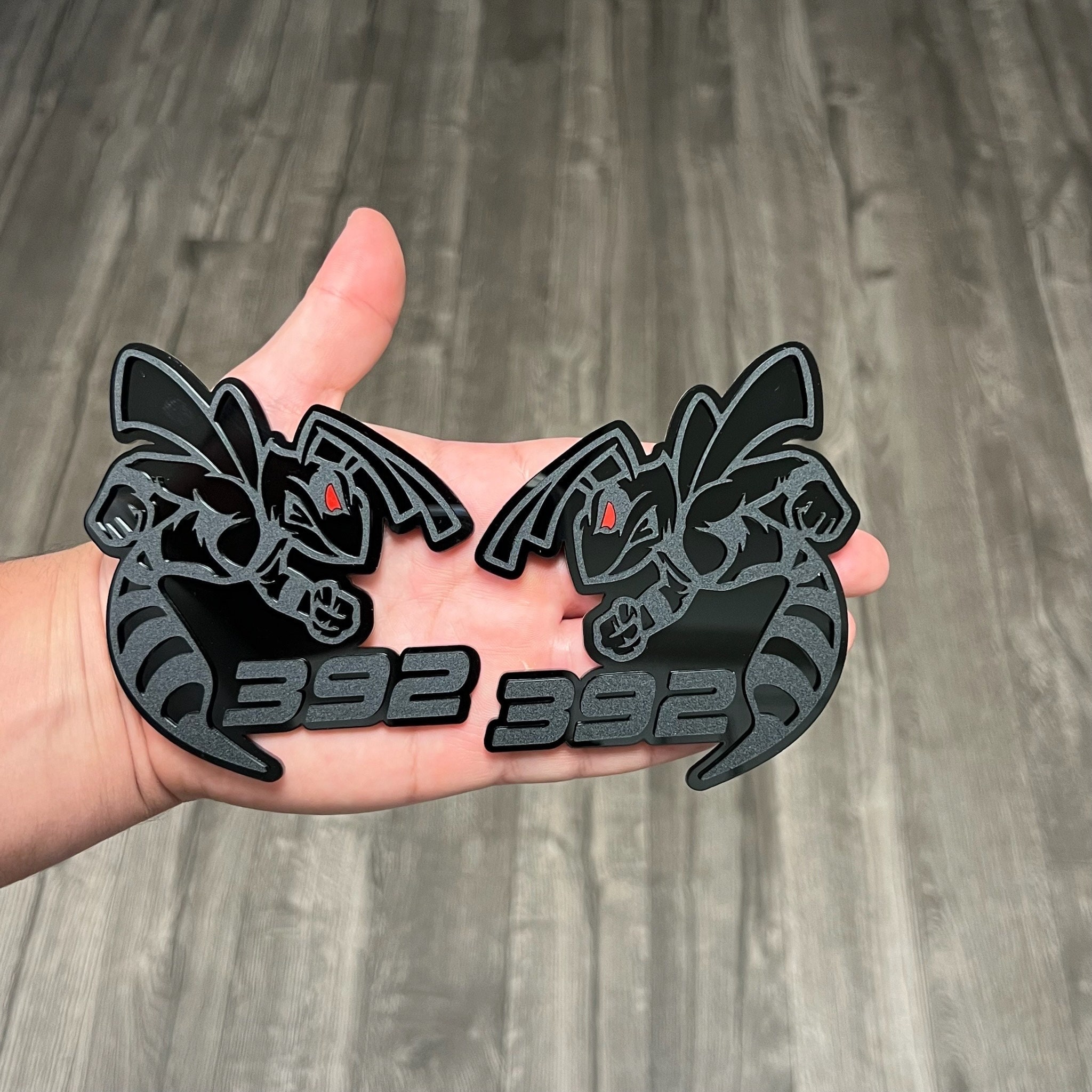 Car Fender Emblems/badges Black ANGRY HORNET black Backing - Etsy