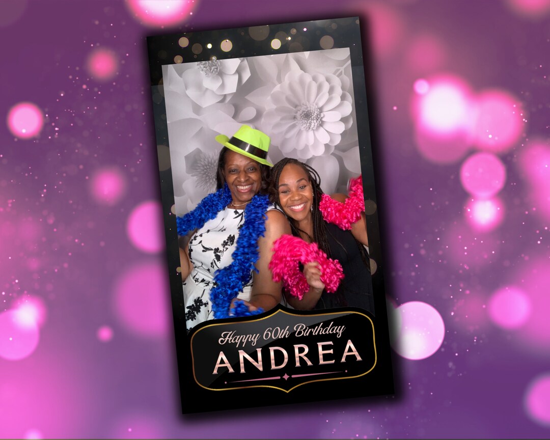 Butterfly Photobooth Portrait Video Template - Etsy