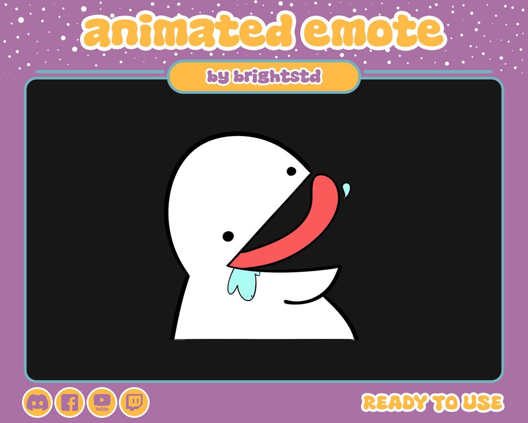 Animated Emote | Licking Emote | Funny Emote | Stream Emote - Etsy UK