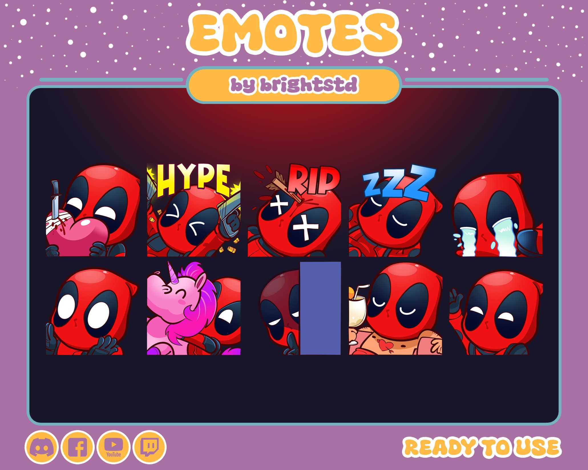 Twitch Emotes | Red Mask Emotes | Superhero Emotes | Streaming or ...