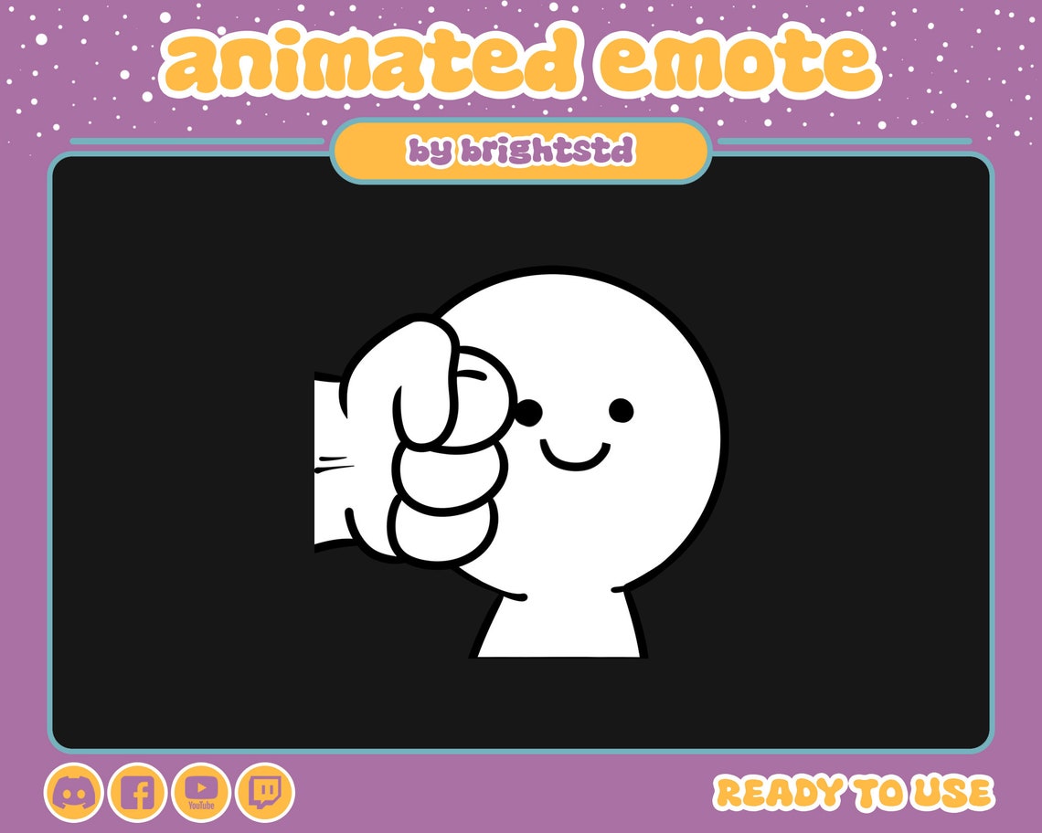Animated Emote | Funny Emote | Stream Emote | Punch Face - Etsy