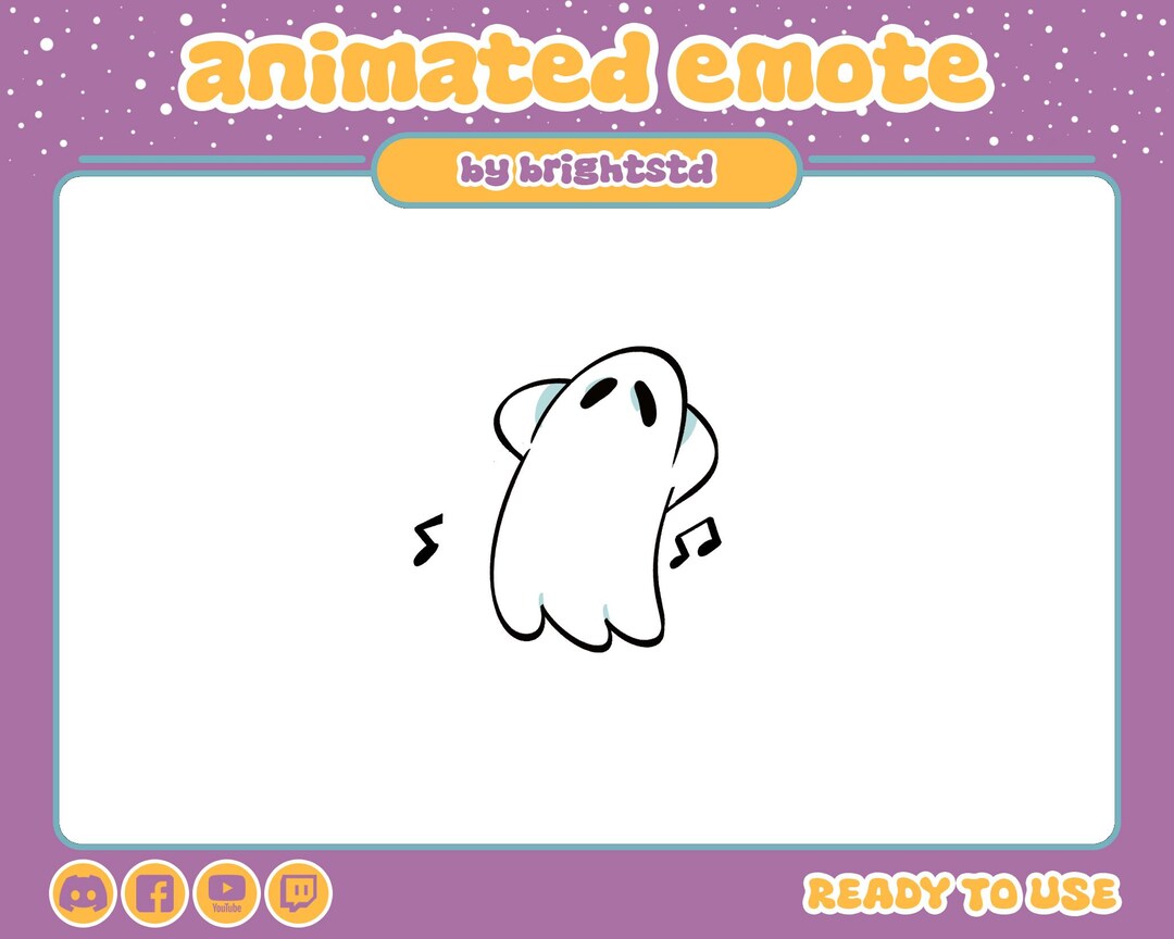 Animated Emote | Ghost Emote | Funny Emote | Stream Emote | Ghost Dance ...