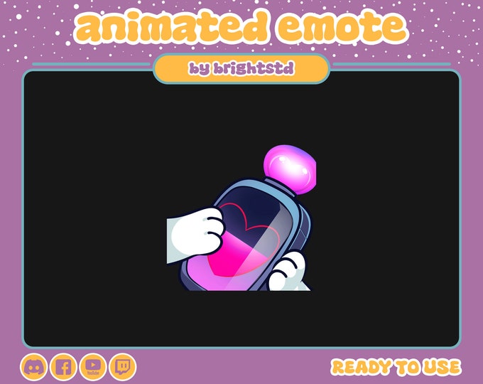 Animated Emote Chibi White Cat is Confused Showed by A Loading Sign ...