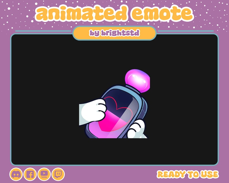 Animated Emote | Cat Paw Emote | Love Emote | for Streamer - Etsy