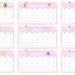 Cute Printable Calendar 2024, Monthly Planner 2024, Daily 2024 Digital ...