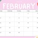 Cute Printable Calendar 2024, Monthly Planner 2024, Daily 2024 Digital ...