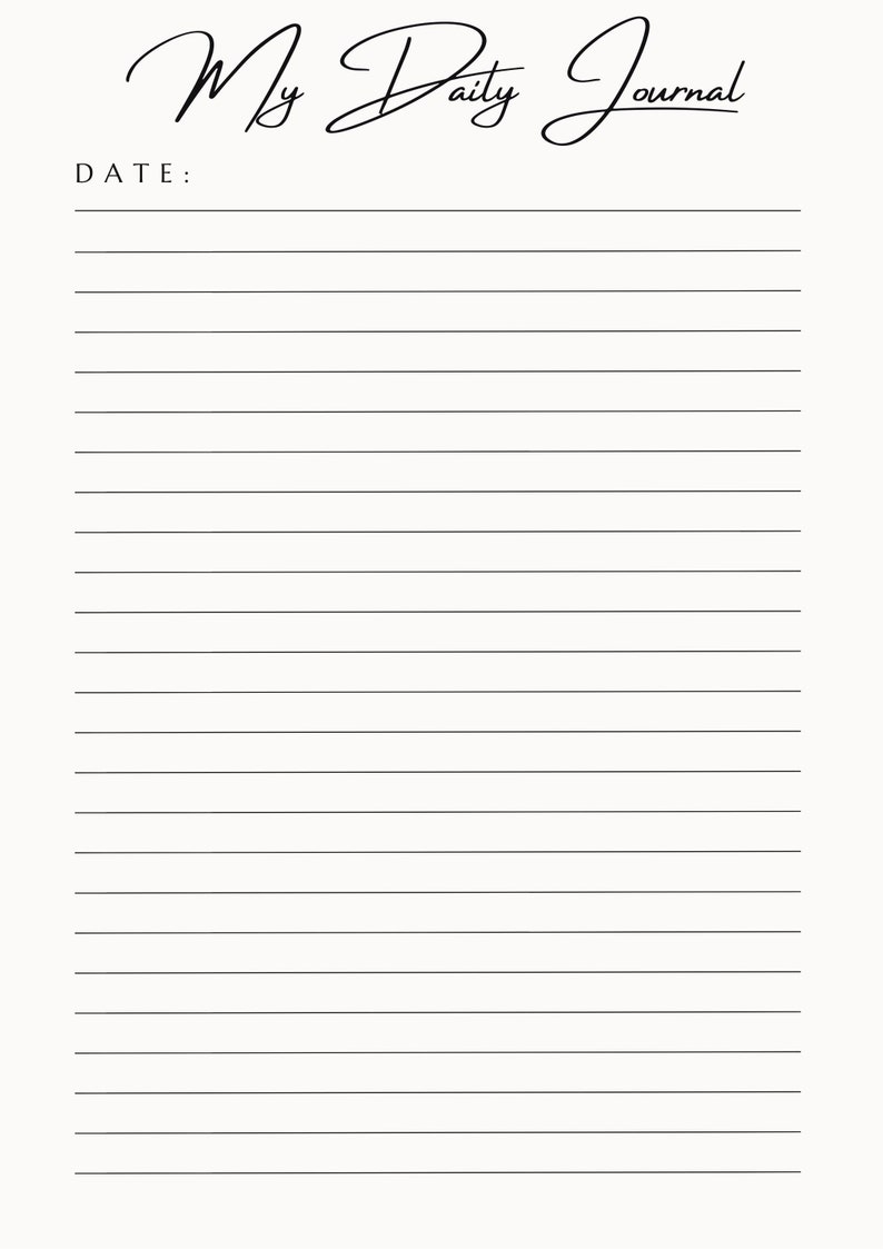 Printable Notebook, Printable Notepad, Note and Sketch Pad, Digital ...