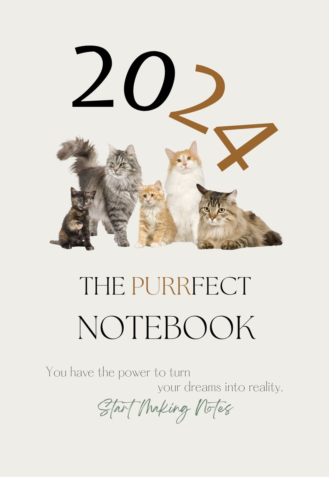 Printable Notebooks, the Purrfect Notebook, Digital Cat Notebooks ...