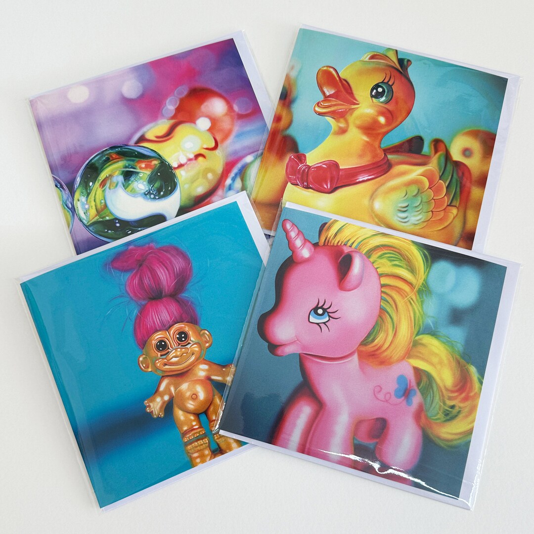 Playtime Greetings Cards Featuring Oil Paintings of Toys by Sarah ...