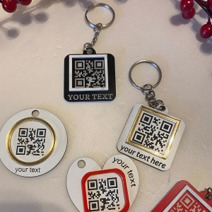 DIGITAL FILE Qr- Code Keychain File, Social Media File, SVG File - Etsy