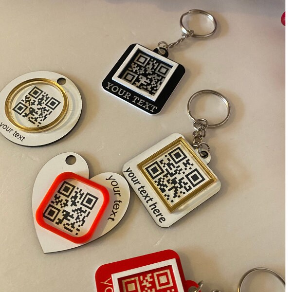 DIGITAL FILE Qr- Code Keychain File, Social Media File, SVG File - Etsy