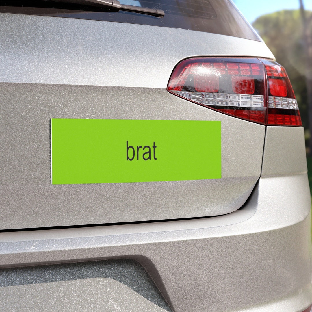 Brat Car Magnet Charlie Xcx Fan Car Accessory - Etsy