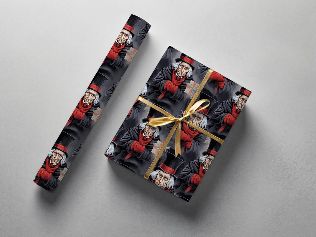 Ebenezer Scrooge's Festive Paper for Christmas Presents From the ...