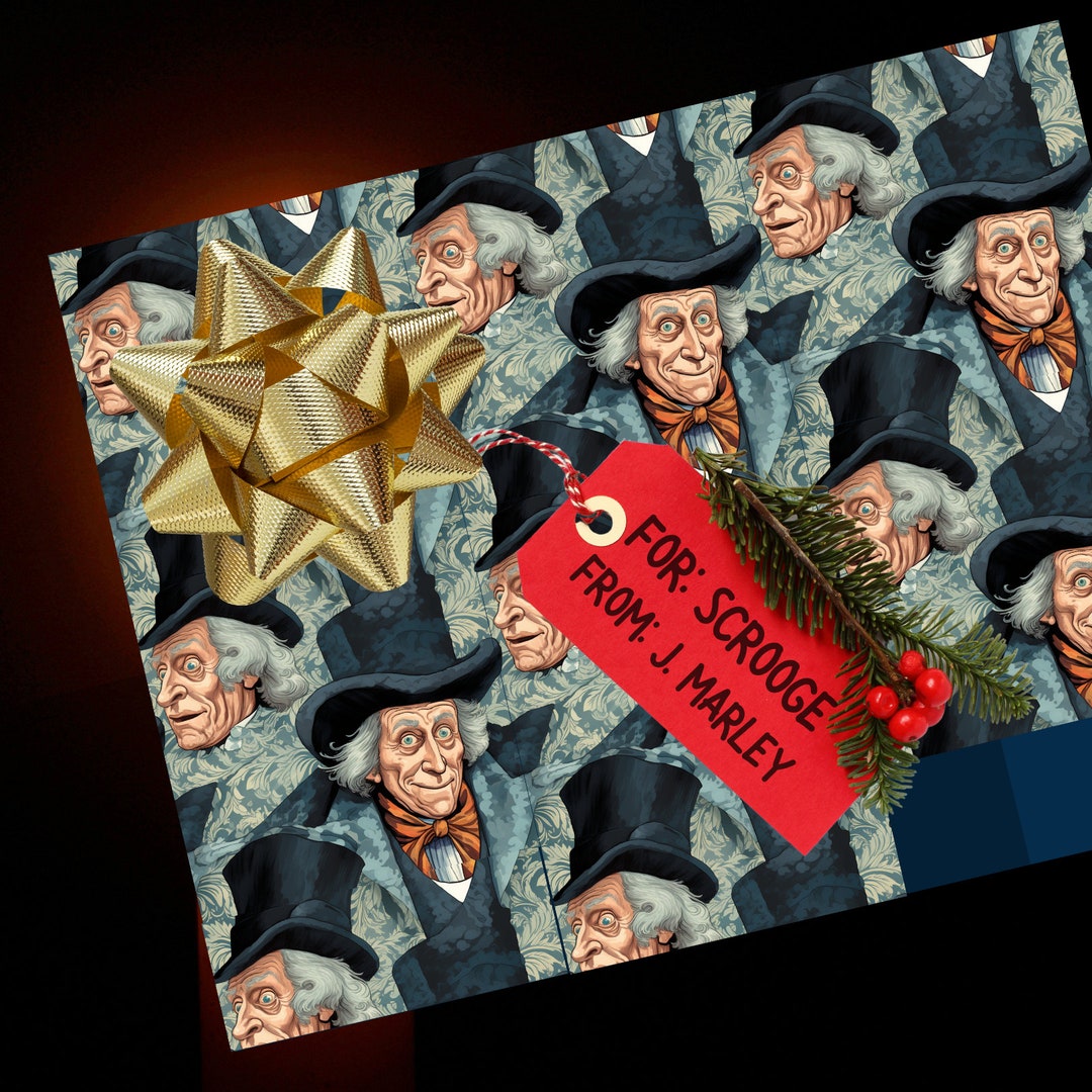 Ba Humbug Crazy Scrooge Wrapping Paper - Etsy
