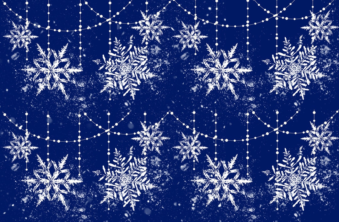 Frozen Elegance Blue Gift Wrapping Paper - Etsy