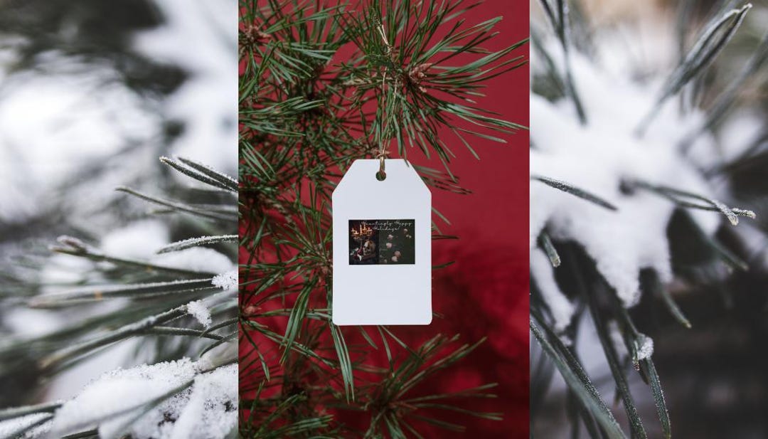 Hauntingly Happy Holidays Printable Gift Tab Gothic - Etsy