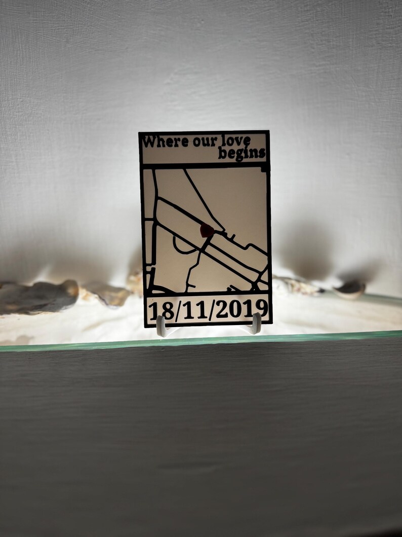 Personalized 3D Printed Map – Custom Location Map Gift – Unique Gift ...