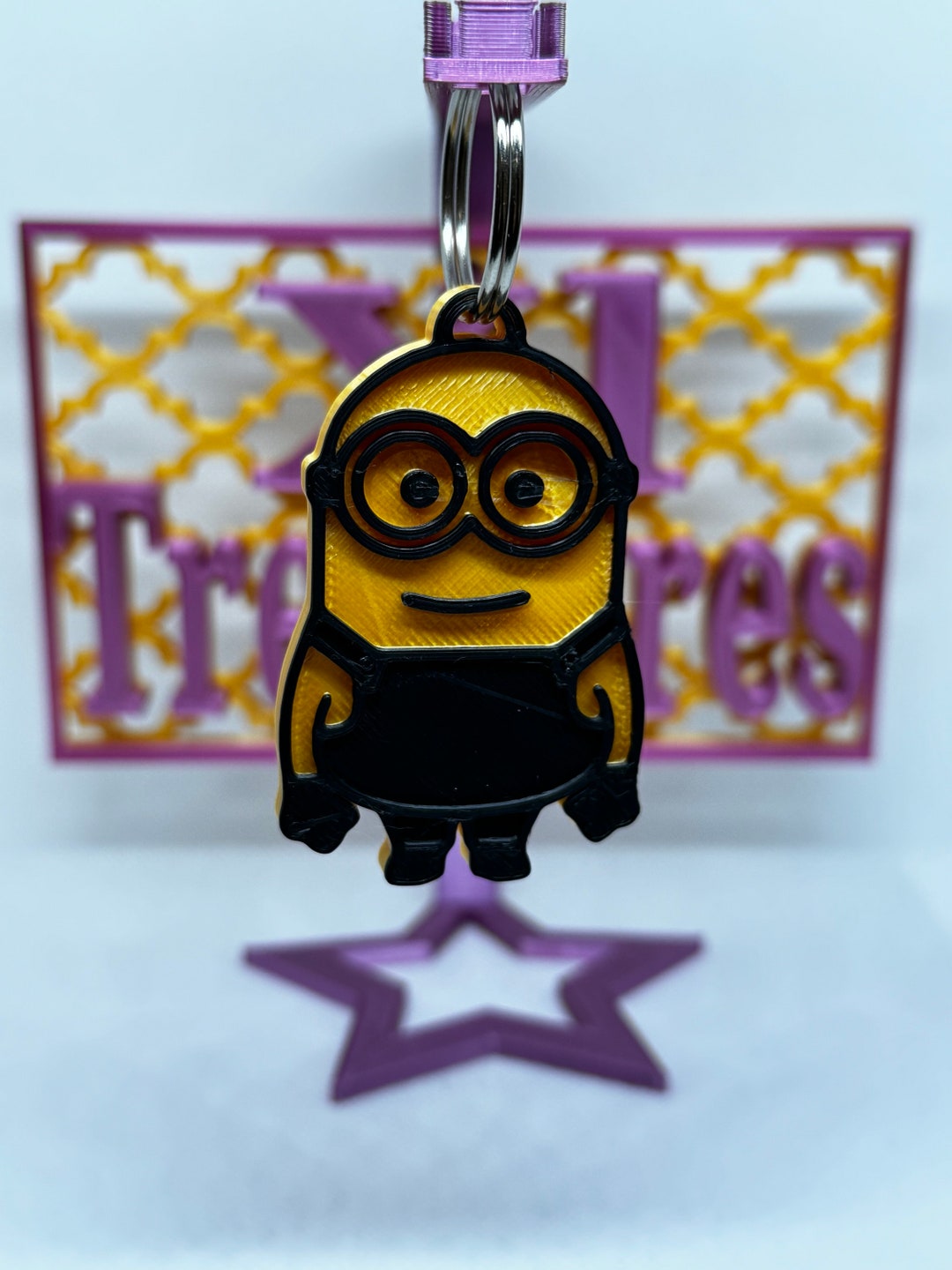 Keychain Minion Adorable Despicable Me Charm - Etsy