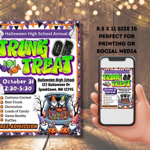 EDITABLE Trunk or Treat Canva Template - Etsy