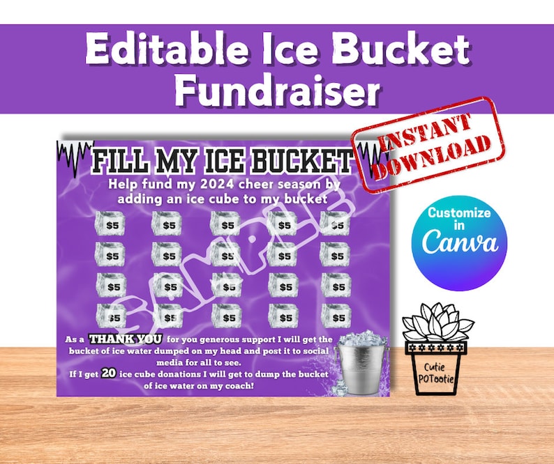 ICE BUCKET FUNDRAISER 20 - Etsy