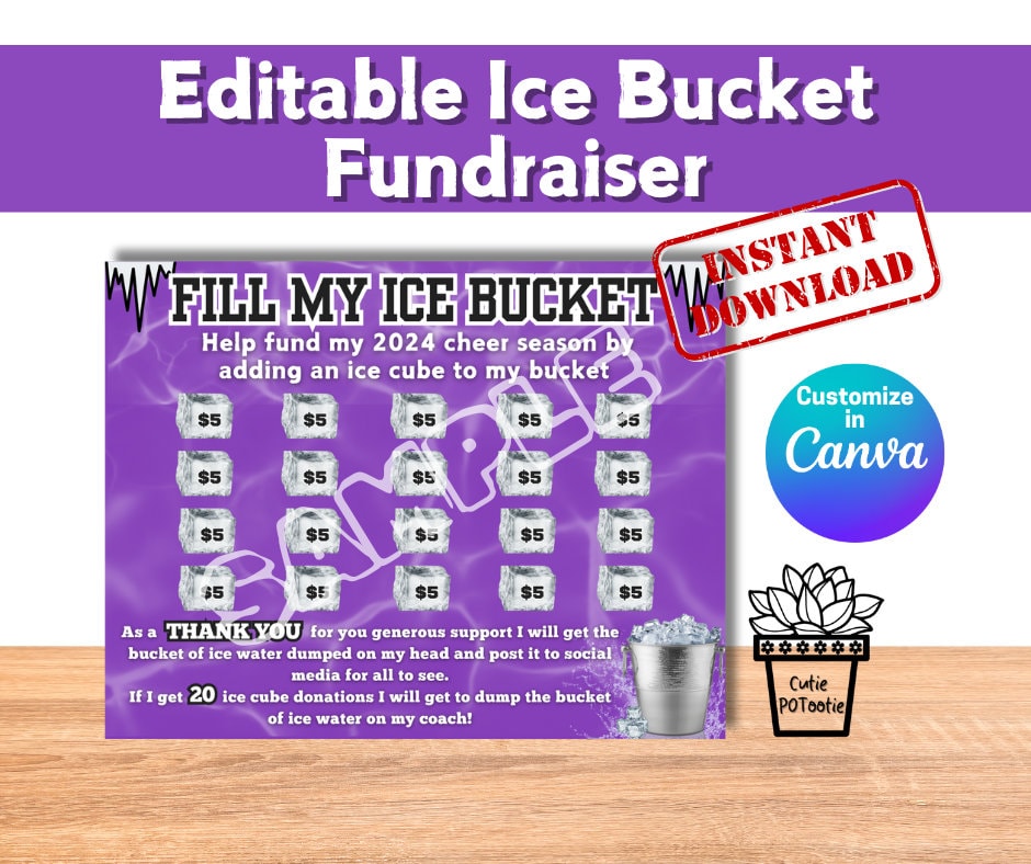 ICE BUCKET FUNDRAISER 20 - Etsy