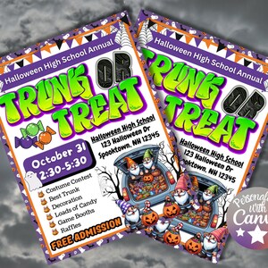 EDITABLE Trunk or Treat Canva Template - Etsy