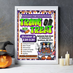EDITABLE Trunk or Treat Canva Template - Etsy