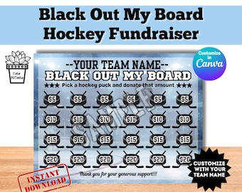 Black Out My Board Bow Fundraiser Template *INSTANT DOWNLOAD* - Etsy