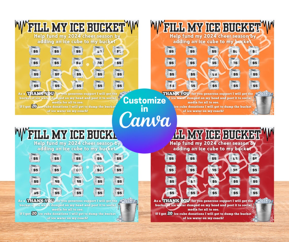 ICE BUCKET FUNDRAISER 20 - Etsy