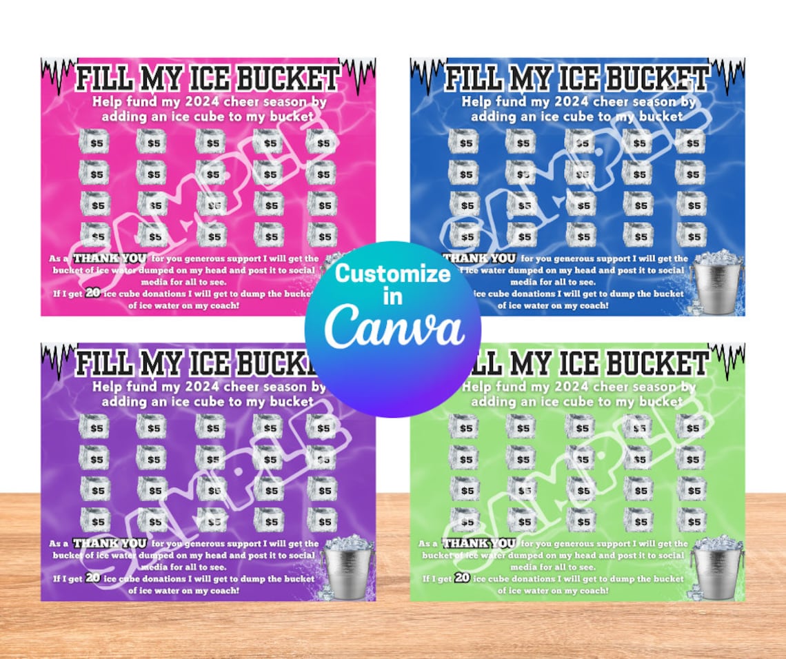 ICE BUCKET FUNDRAISER 20 - Etsy