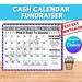 CASH CALENDAR FUNDRAISER Template - Etsy