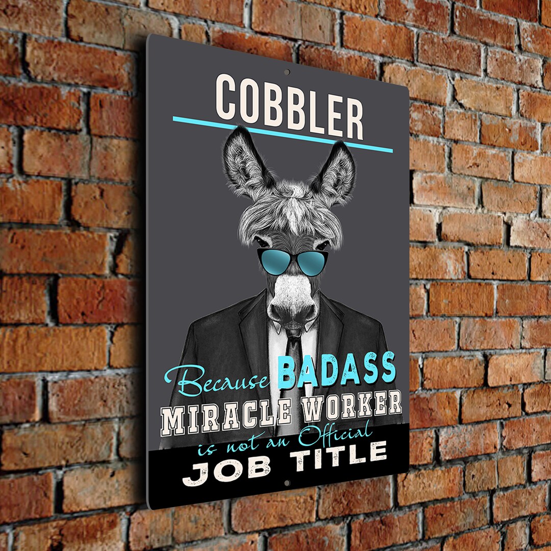 Cobbler Sign Cobbler Occupation Signs Gift for Cobbler Sign - Etsy