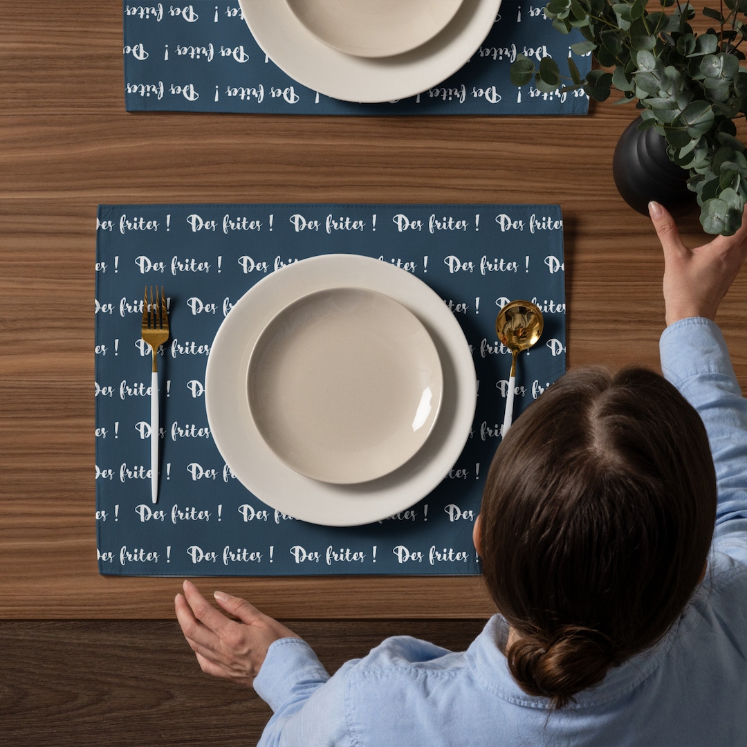 Sets De Table des Frites Lot De 4 Sets - Etsy