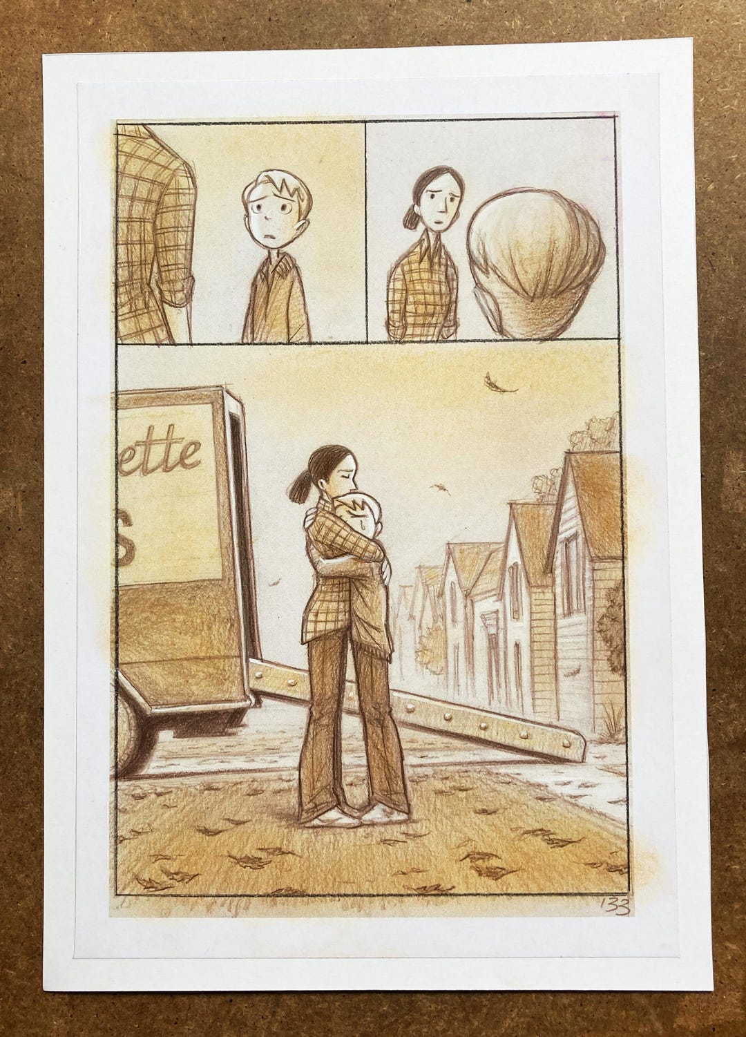 The Drawing Lesson: Farewell Hug - Etsy