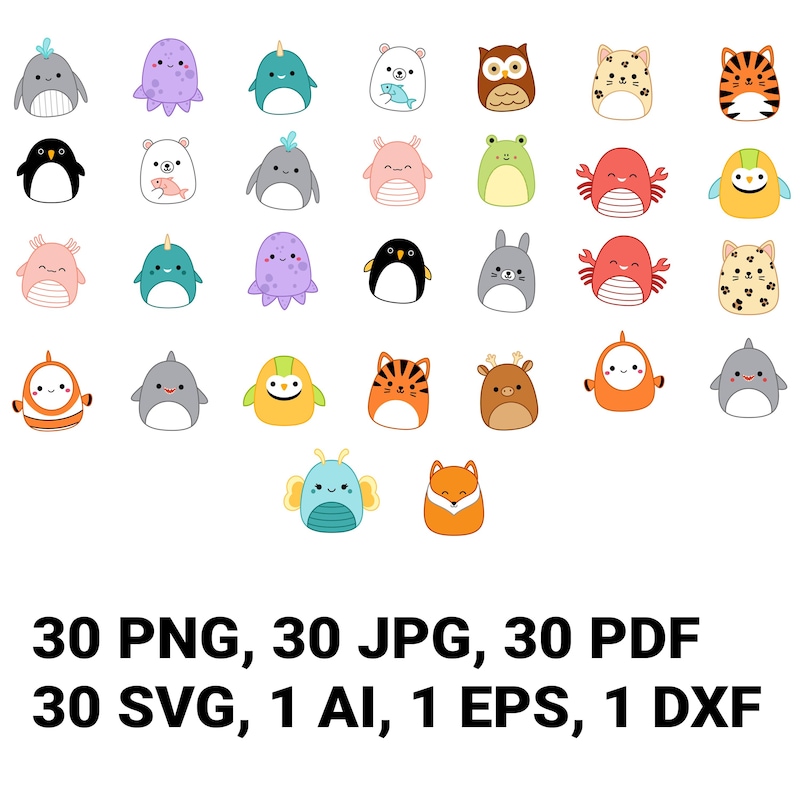 Squishmallow Svg - Etsy