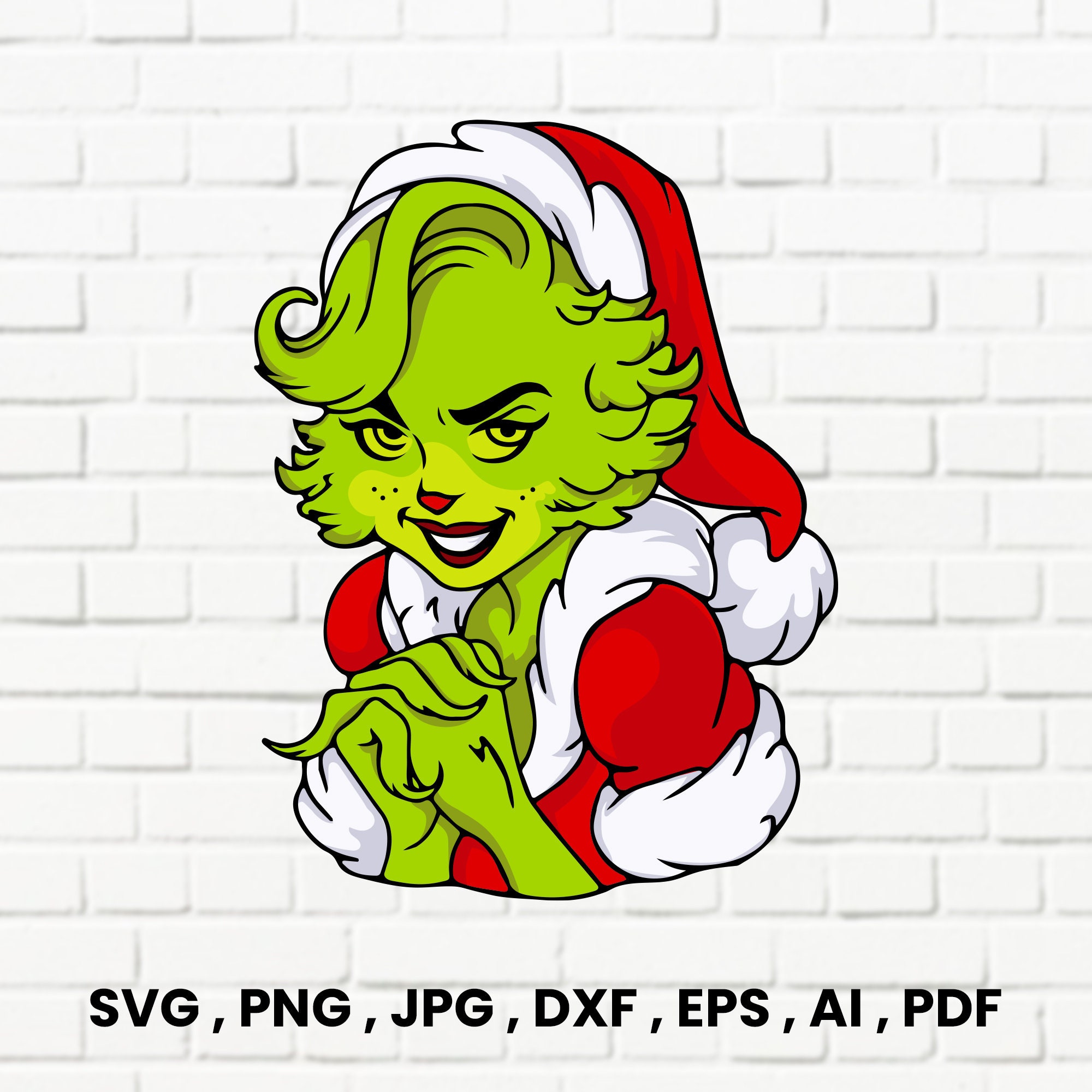 Ms Grinch SVG, Ms Grinch Christmas Svg, Ms Santa Grinch SVG, Lady ...