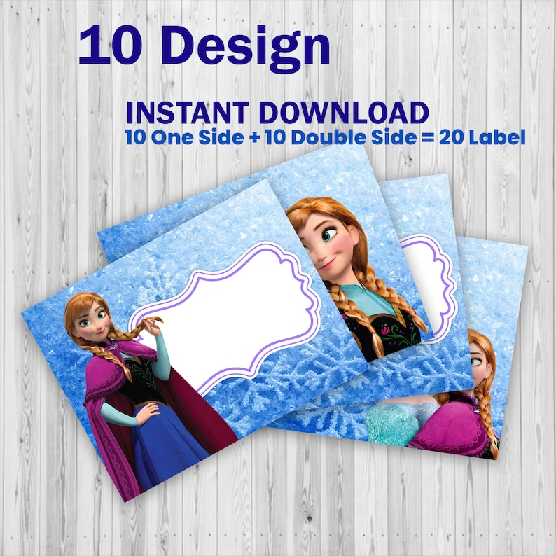 Frozen 2 Label, Frozen Food Label, Food and Book Tag Cards, Food Label ...