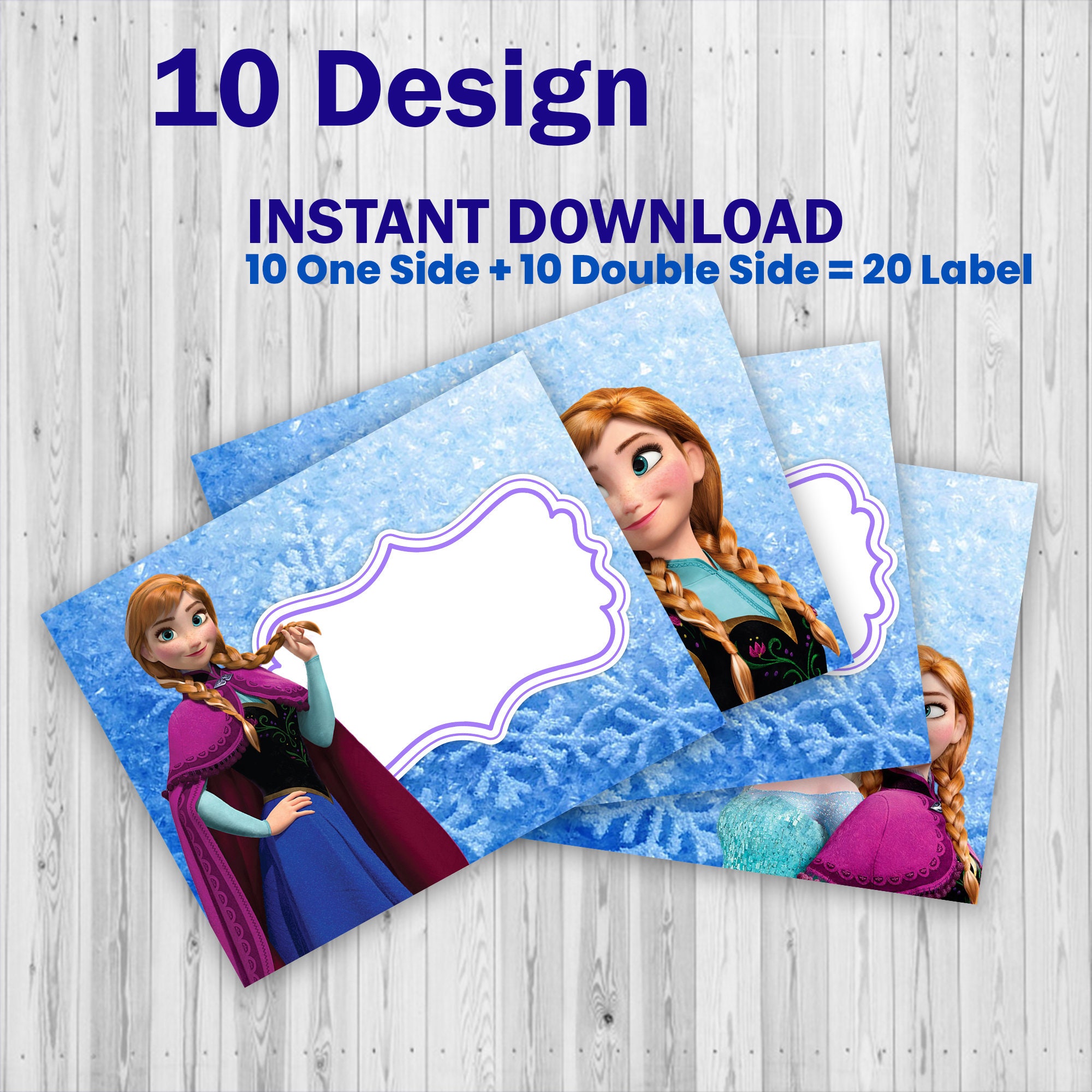 Frozen 2 Label, Frozen Food Label, Food and Book Tag Cards, Food Label ...
